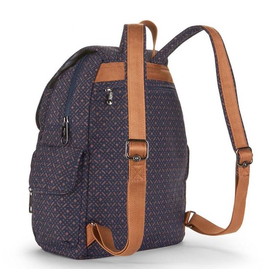 Kipling City Pack - Rugzak - Woven Blue Geo | bol.com