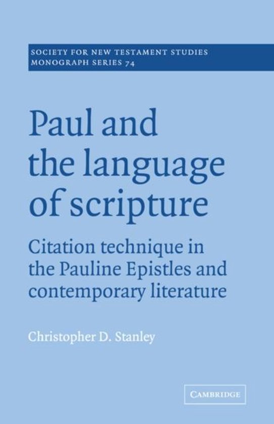 Paul and the language of Scripture | 9780521077965 | Christopher D ...