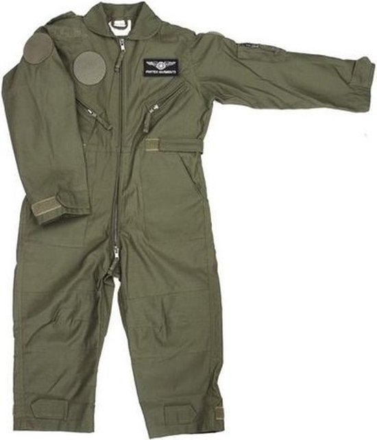 Legergroene kinder overall 164-176 (2xl) | bol.com