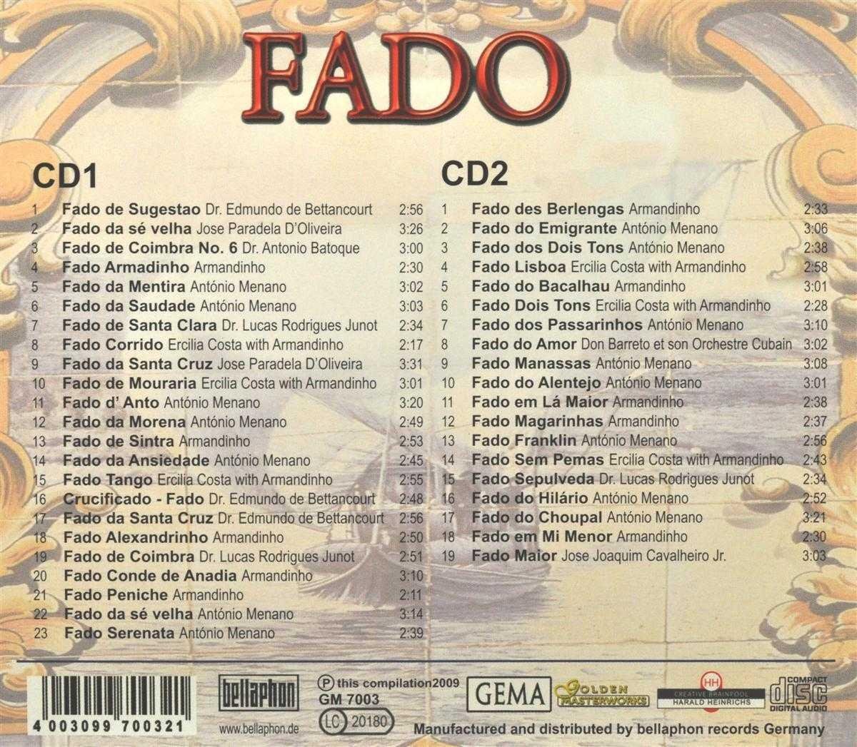 Fado (2Cd), V/a | CD (album) | Muziek | bol.com