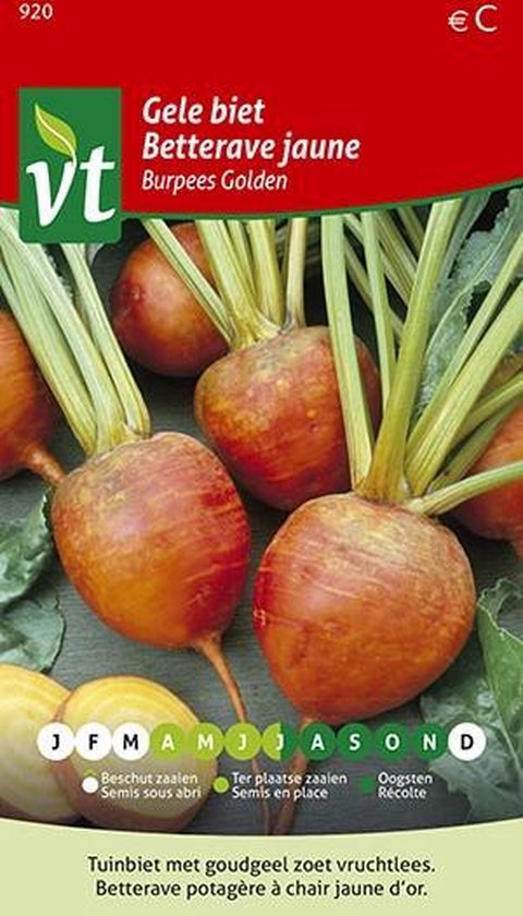 Gele Biet Burpees Golden - Oude Variëteit met Goudgeel en Zoet ...