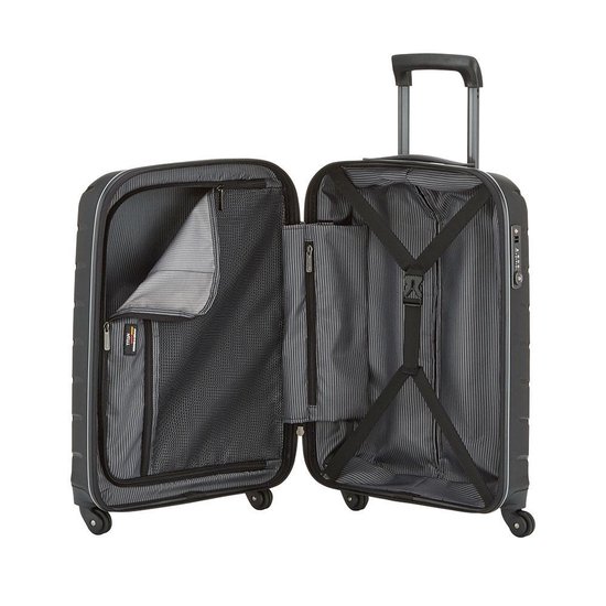 Titan Limit - reiskoffer - handbagage - 55cm - Black | bol.com