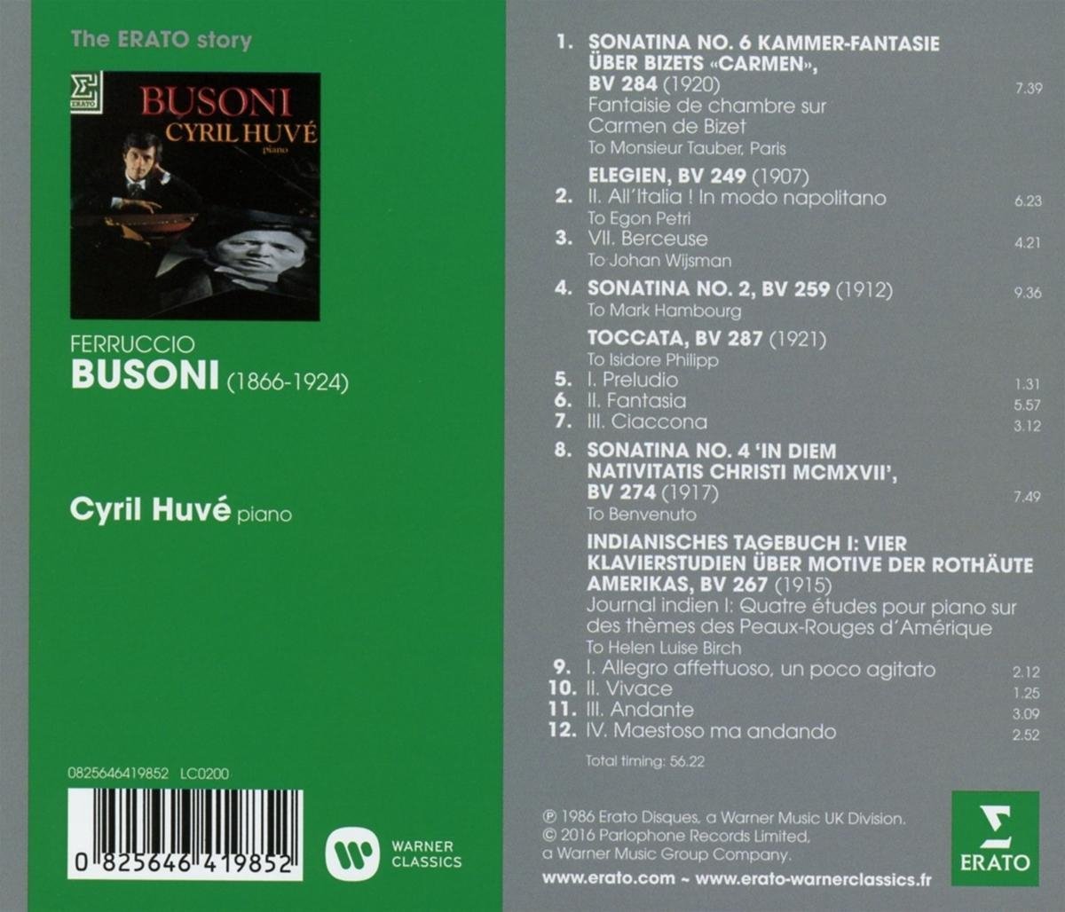 Busoni (The Erato Story), F. Busoni | CD (album) | Muziek | bol.com