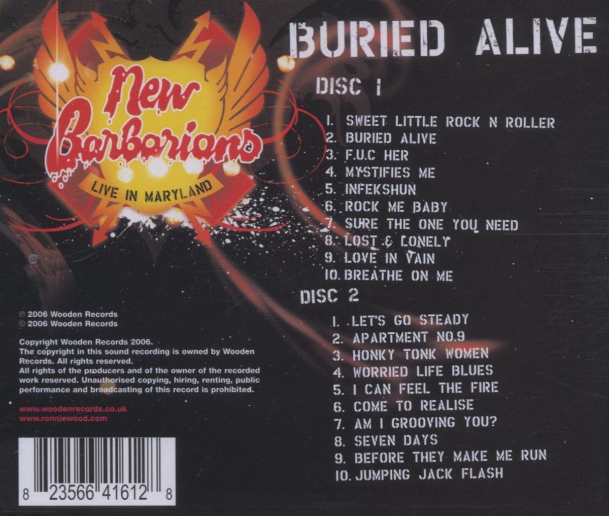 Buried Alive: Live In Maryland, New Barbarians | CD (album) | Muziek ...