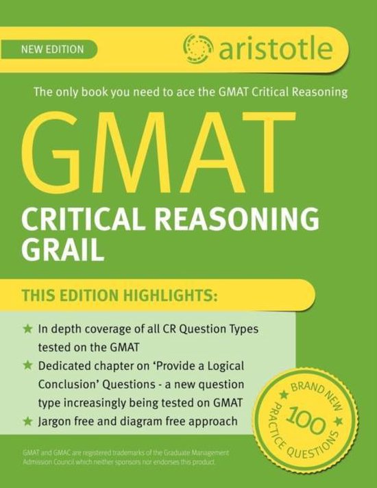GMAT Critical Reasoning Grail | 9789350872857 | Aristotle Prep | Boeken ...
