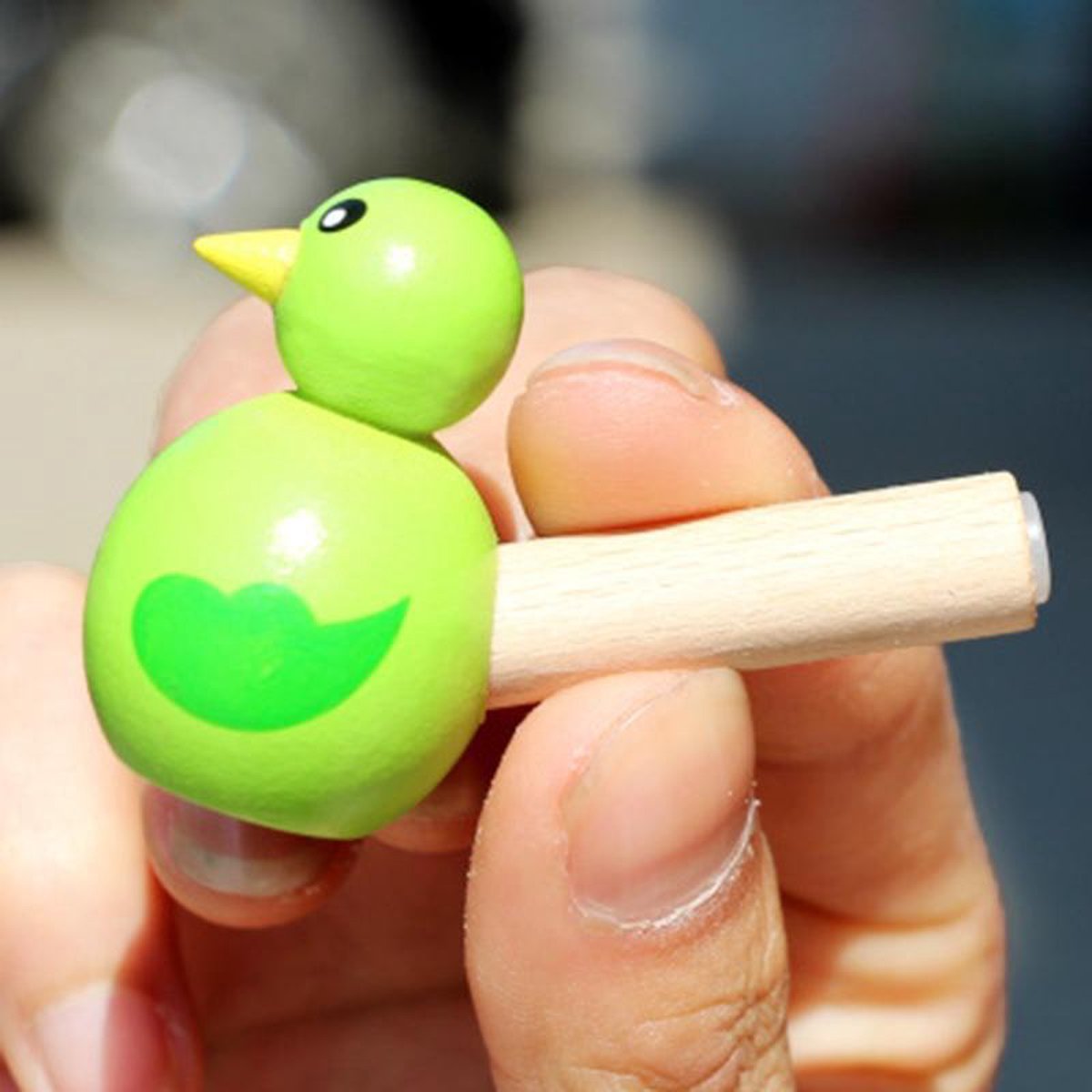 houten fluitje Vogel fluit groen - early learning | bol.com