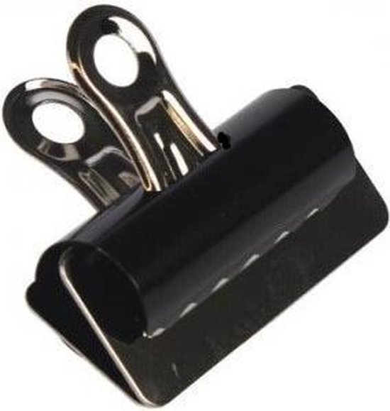 LPC Papierklem Bulldog clip - zwart - 54 mm -20 stuks | bol.com