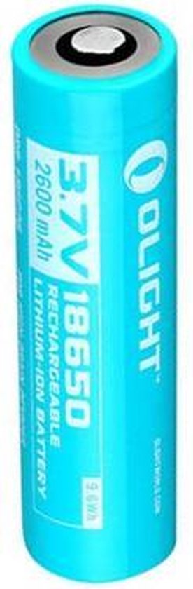 2 Stuks - Olight 18650 2600mAh oplaadbaar accu voor R20 | bol.com