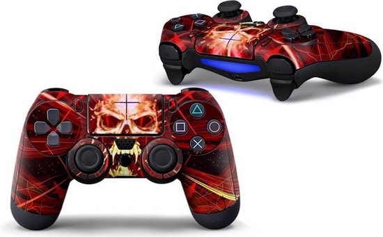 Skull Red - PS4 Controller Skin | bol