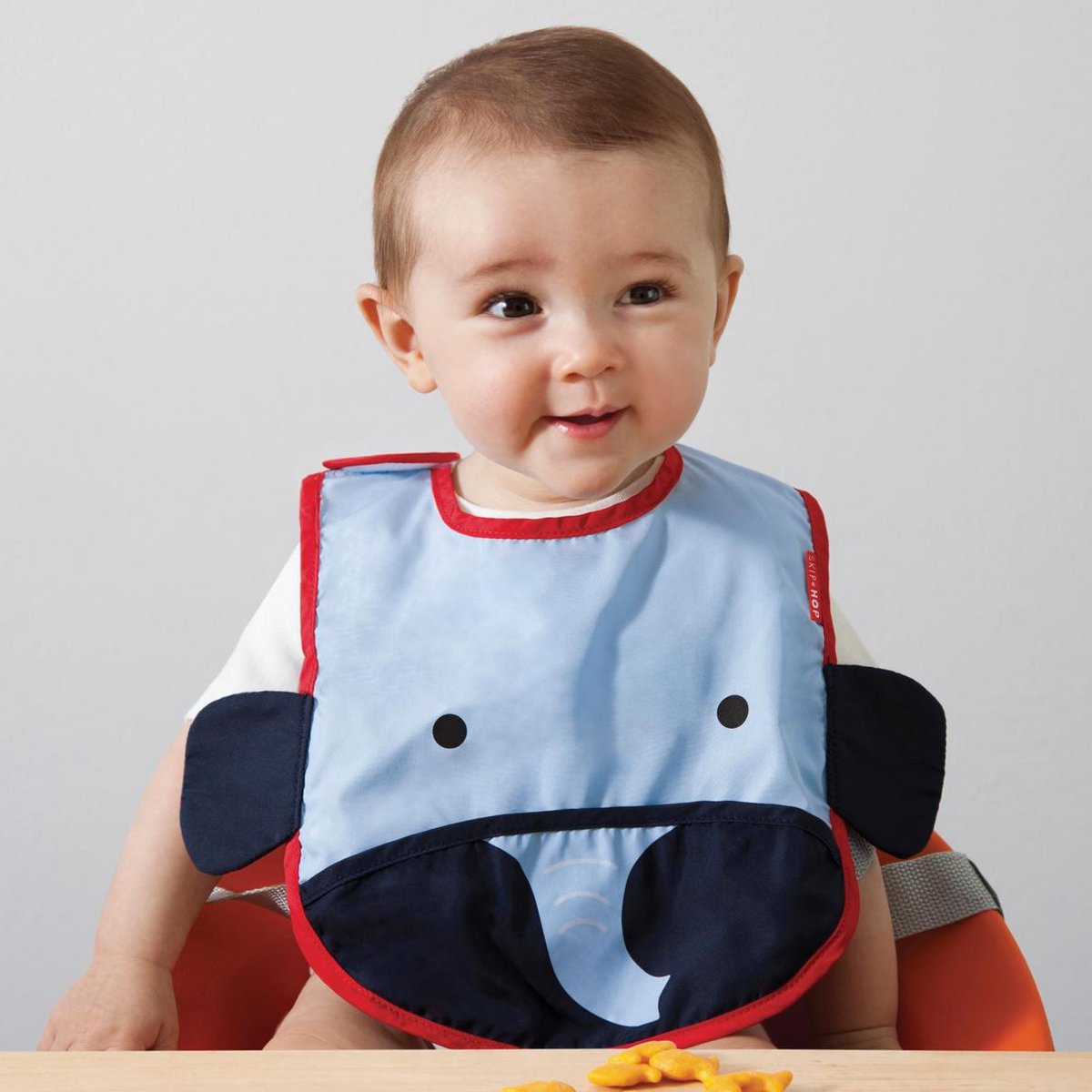 Skip Hop Zoo Slabbetje - Olifant - Grijs | bol.com