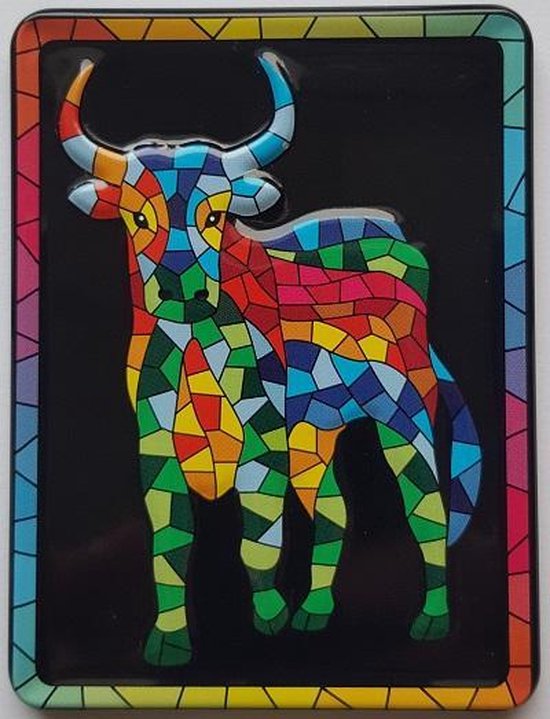 Barcino design barcelona mozaiek stier magneet | bol