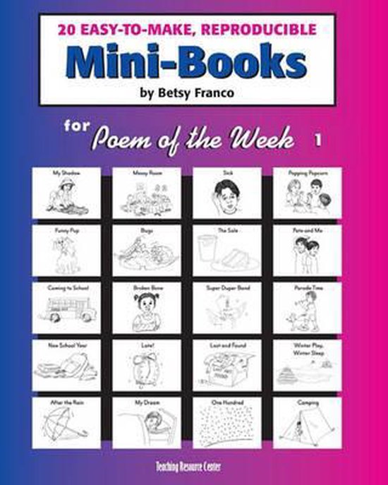 Mini-Books for Poem of the Week 1, Betsy Franco | 9781567850512 ...