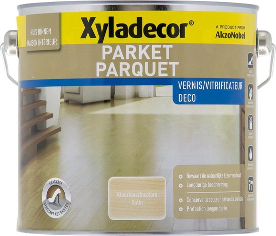 Xyladecor Parketvernis - Satin - Kleurloos - 2.5L | bol.com