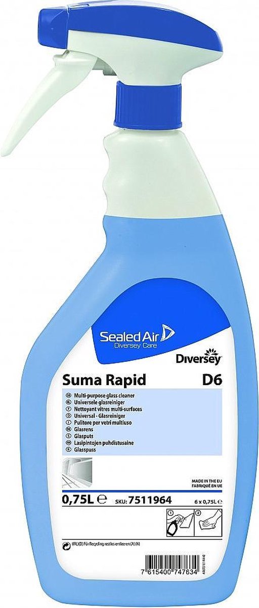 Diversey | Suma Rapid D6 | Doos 6 x 750 ml | bol