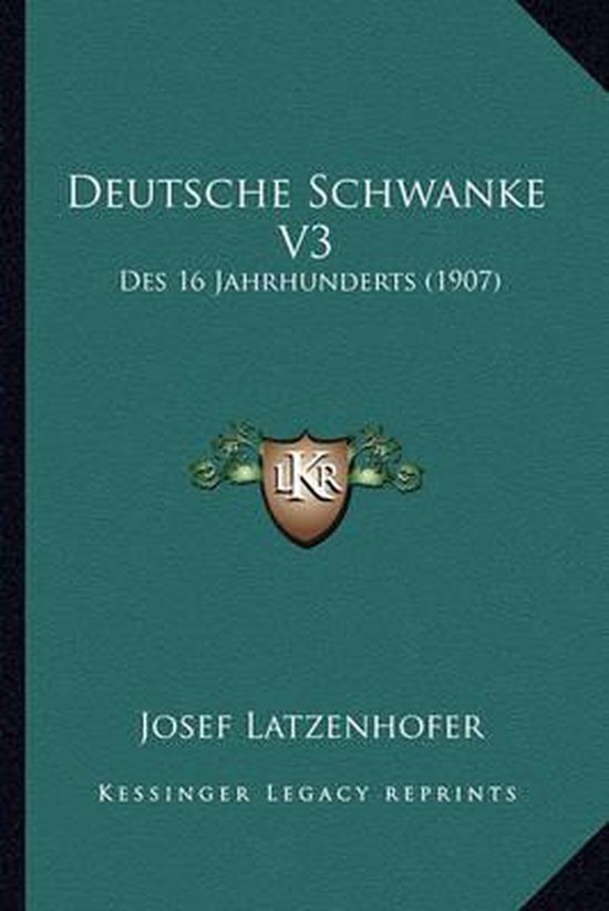 Deutsche Schwanke V3 | 9781168403575 | Boeken | bol.com
