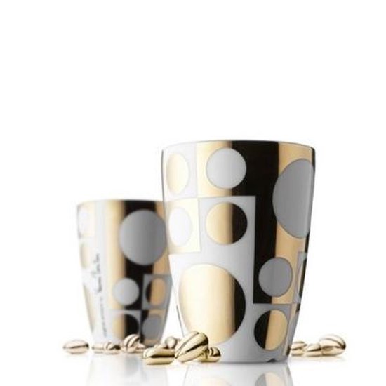 Menu 2 Porseleinen Bekers - Goud - Design: Verner Panton & Pernille Vea ...