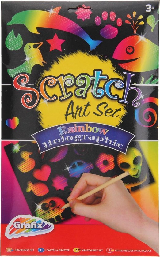 Grafix - Rainbow Scratch Set - Scratch Art - scratch art kinderen ...