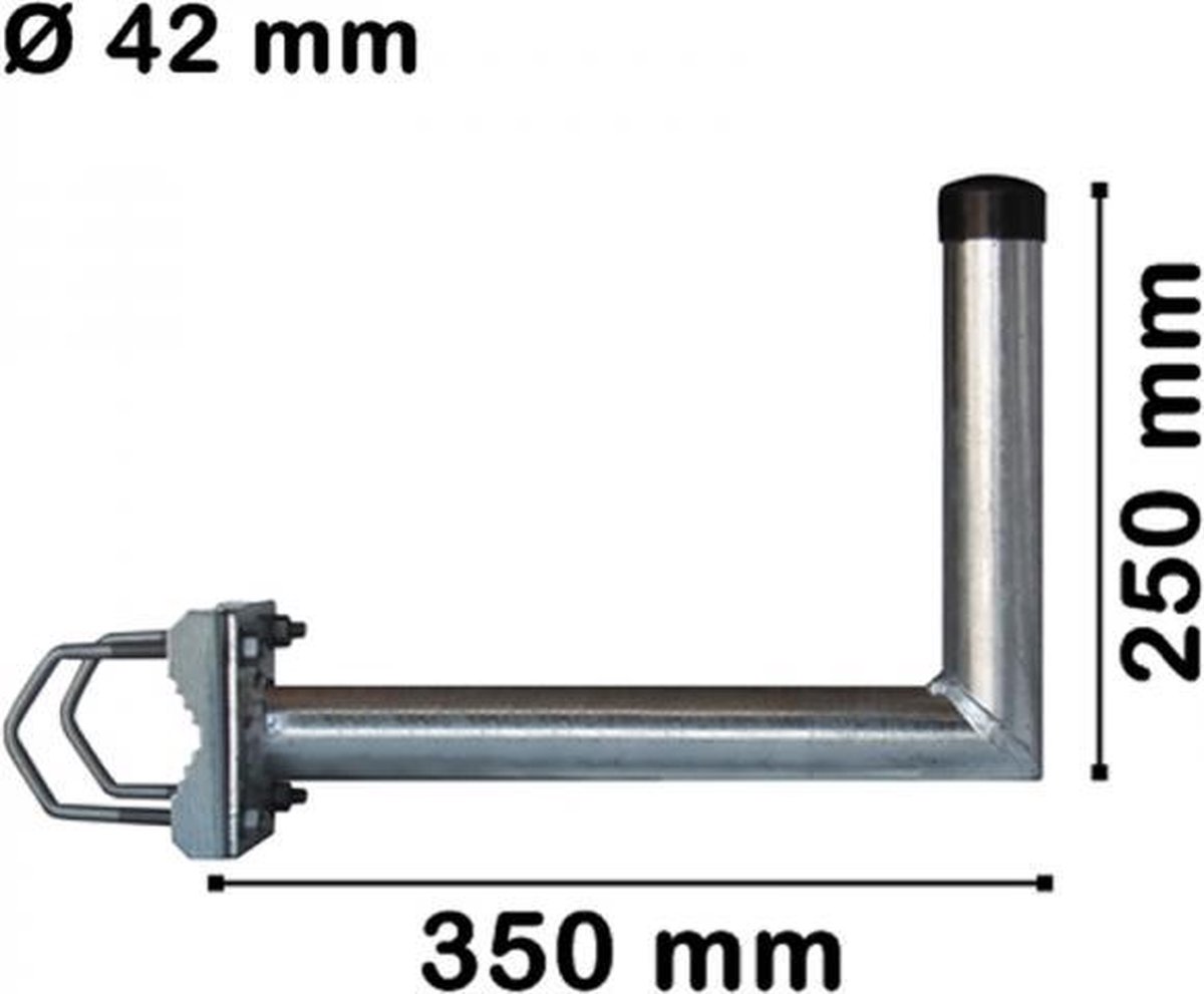 WS-134 | Balkon bevestiging beugel | Satelliet | Antenne | Wifi | 35 CM ...