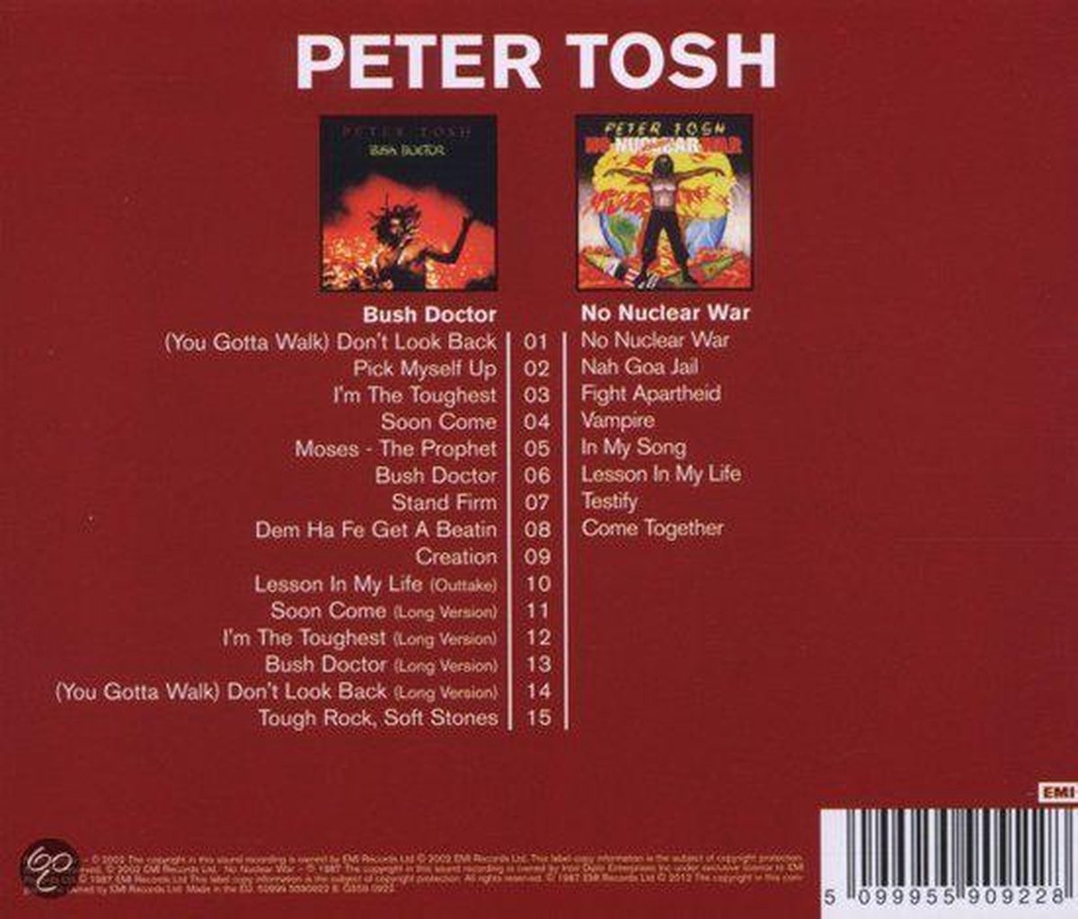 Classic Albums - Bush Doctor / No Nuclear War, Peter Tosh | CD (album ...