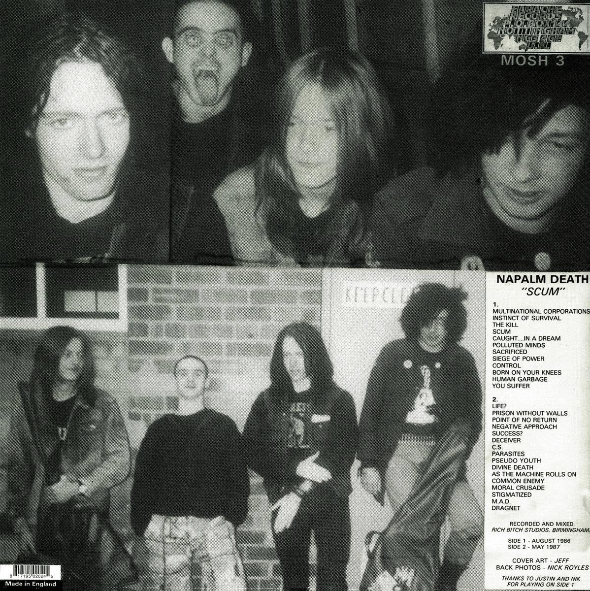 Scum -Reissue- (LP), Napalm Death | LP (album) | Muziek | bol.com