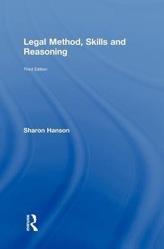 Legal Method, Skills and Reasoning | 9780415458504 | Sharon Hanson ...