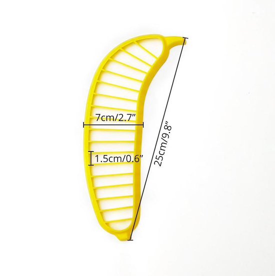 Easycutter - Bananensnijder - Kunstof keuken tool - Bananen plakjes ...