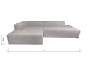 4x6 SOFA – moderne hoekbank X6 - lounge bank stof | bol.com