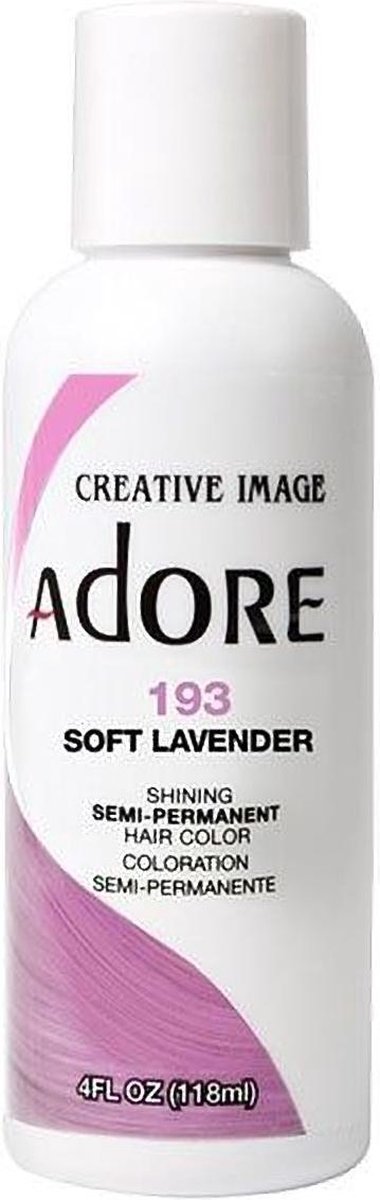 Adore Shining Semi Permanent Hair Color Soft Lavender-193 Haarverf ...