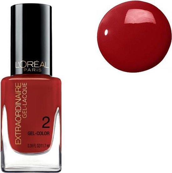 L'Oréal Paris Extraordinaire Gel-Lacque Nail Color - 712 Lacque-red ...