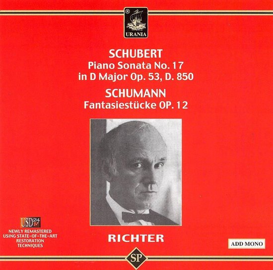 Schubert - Schumann Sviatoslav Richter Piano 1-Cd, Sviatoslav Richter | Muziek | bol