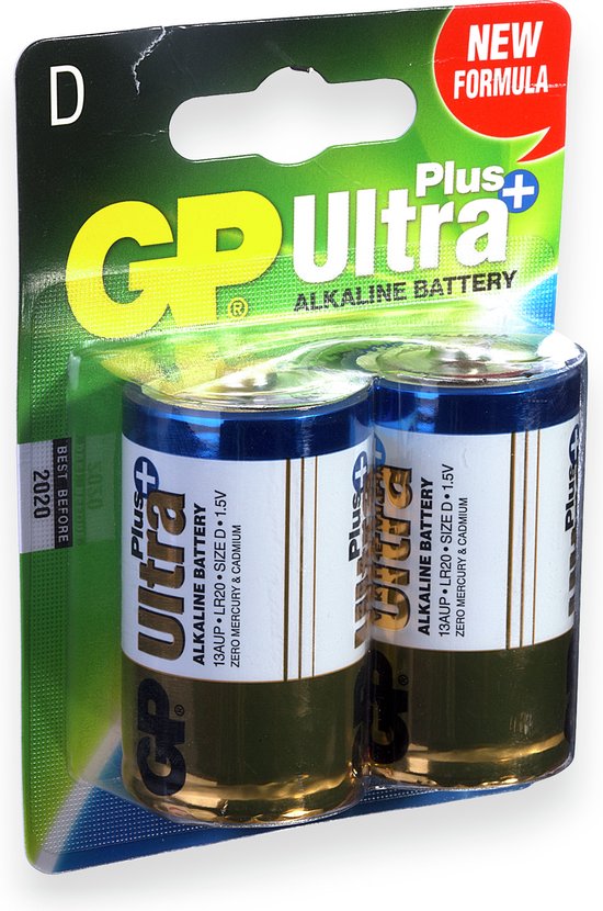 GP - Ultra Plus Batteries - D (151124) | bol