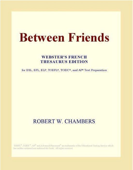 Between Friends (Webster's French Thesaurus Edition) (ebook), Icon ...