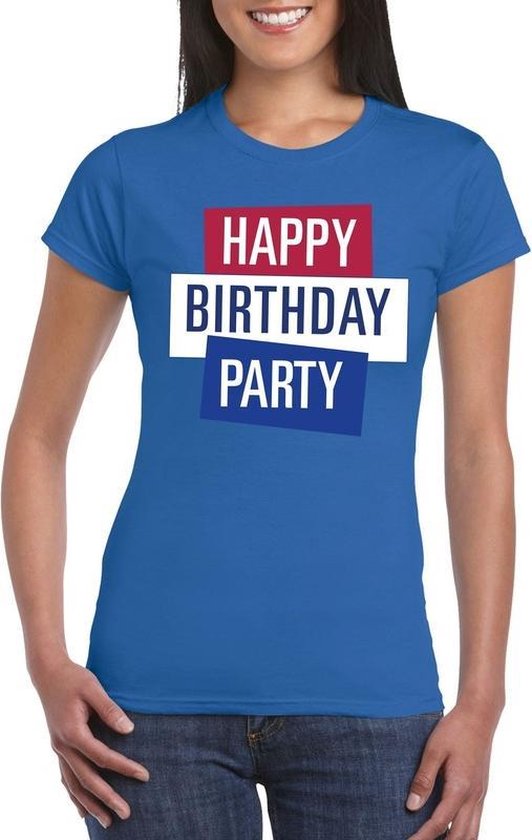 Toppers Blauw Toppers in concert t-shirt Happy Birthday party dames ...