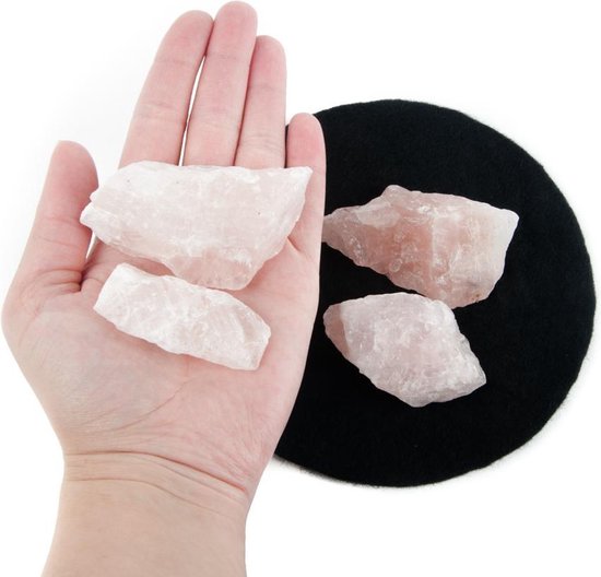 Edelsteen Ruwe Rozenkwarts | bol.com