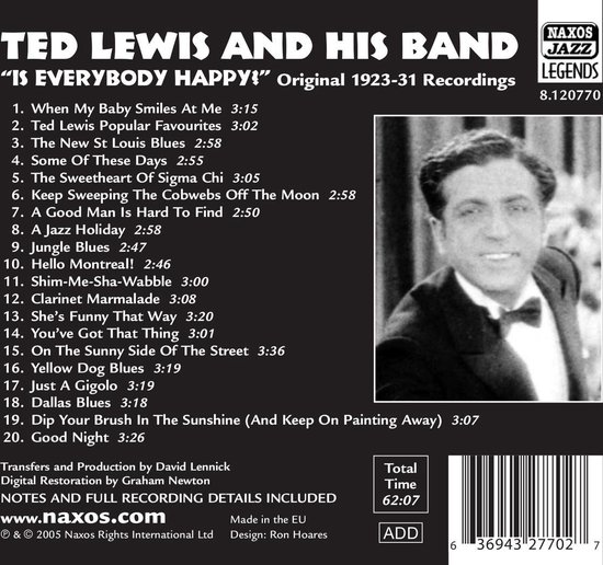 Ted Lewis - Ted Lewis (CD), Ted Lewis | Muziek | bol
