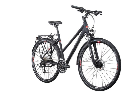 Ortler Ardeche toerfiets Dames zwart Framemaat 45 cm | bol