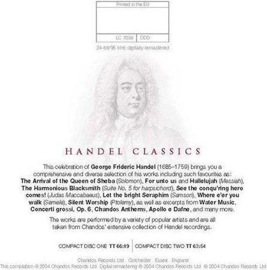 Handel Classics, various artists | CD (album) | Muziek | bol.com