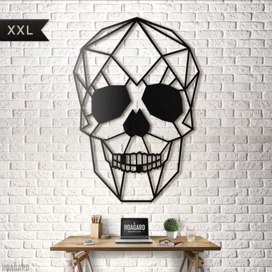 Metalen Schedel XXL - Extra Groot - Metal Skull XXL Zwaart - Hoagard ...