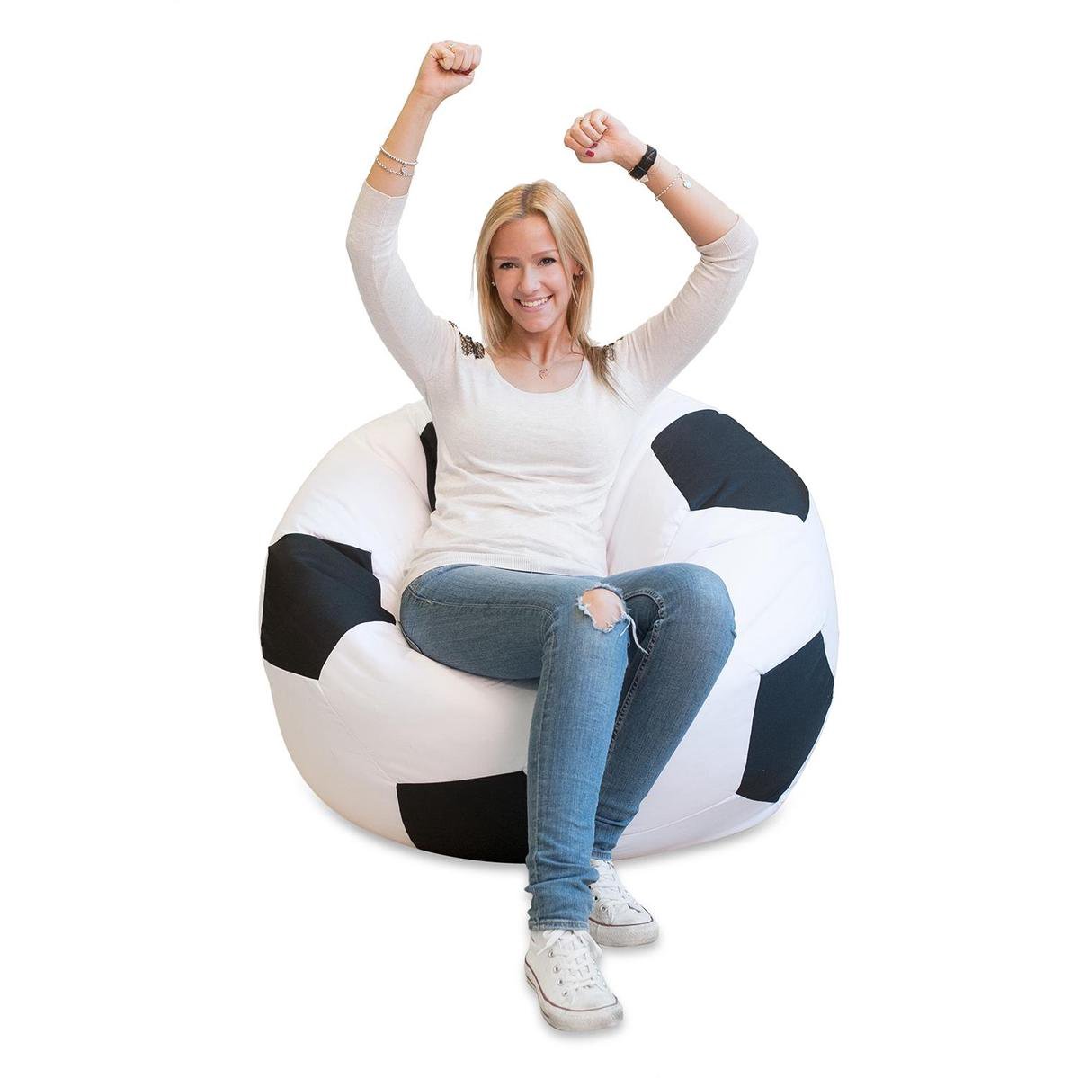 Lumaland - Pouf de football de luxe - Coussin de siège de football de ...