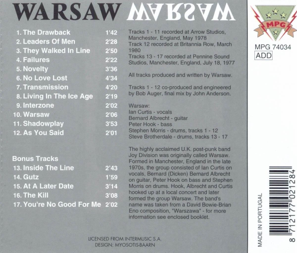 Warsaw, Warsaw (Joy Division) | CD (album) | Muziek | bol.com