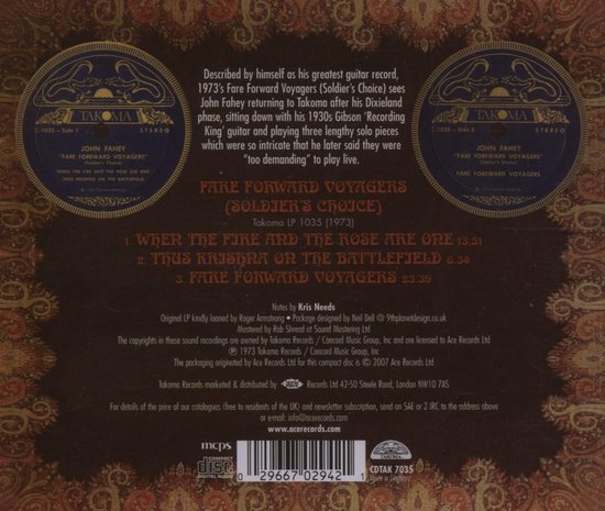 Fare Forward Voyagers, John Fahey | CD (album) | Muziek | bol