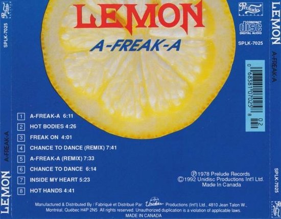 Freak A, Lemon / Lemon Recordings | CD (album) | Muziek | bol