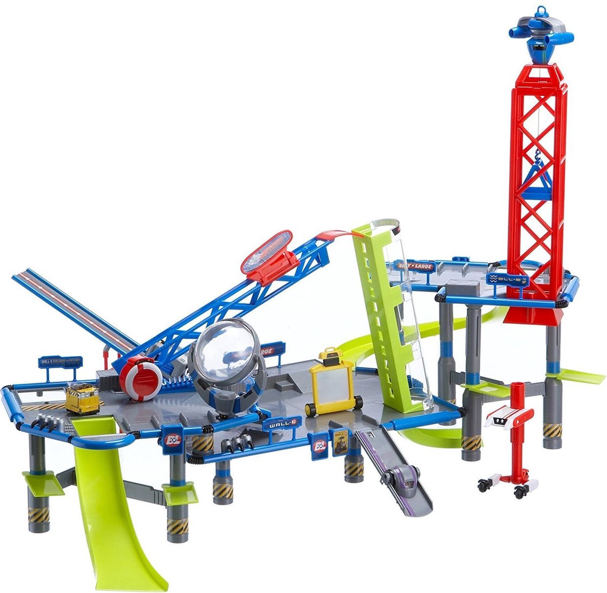 DISNEY PIXAR DICKIE TOYS RARE HUGE WALL E AXIOM STATION RACING | bol.com