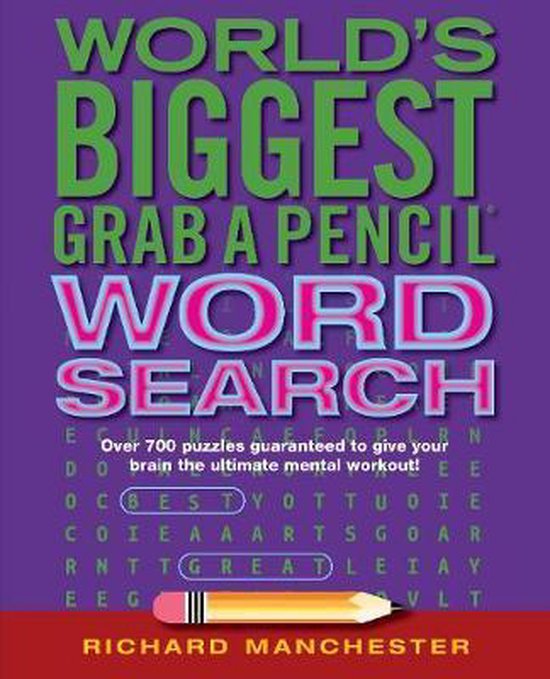World's Biggest Grab a Pencil Word Search | 9780884867739 | Boeken ...