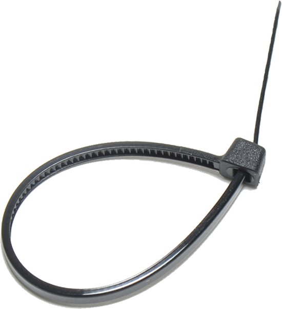 Kabelbinders 2,5 x 100 mm - zwart - zak 100 stuks - Tiewraps - Binders ...