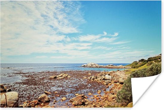 Blauwe lucht boven Kaapstad in Zuid-Afrika Poster 60x40 cm - Foto print ...