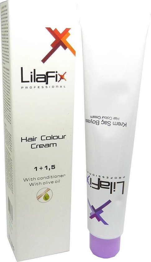 LilaFix Professional Hair Colour Cream Permanente haar kleuring 100ml ...