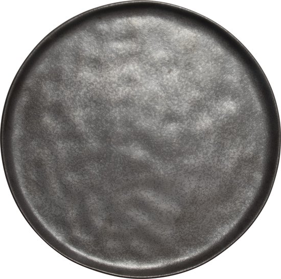 Gusta Table Tales - Bord - ø20,5cm - Zwart - Shimmer - set 4 stuks | bol