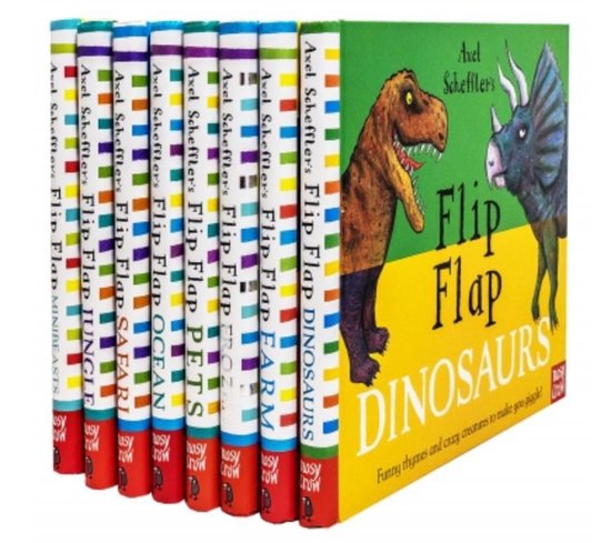 Axel Schefflers Flip Flap Series 8 Books Childrens Collection Set, Axel ...
