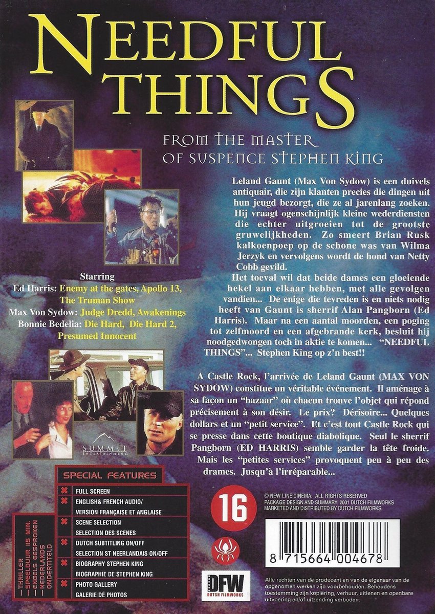 Needful Things, Ed Harris | Dvd's | bol.com